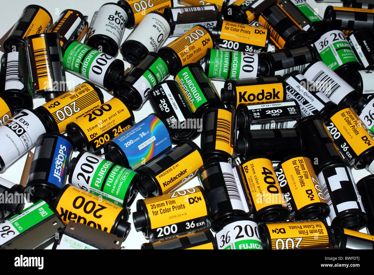 Film Cannisters used in Film Photography depicting different ISO Stock ...
