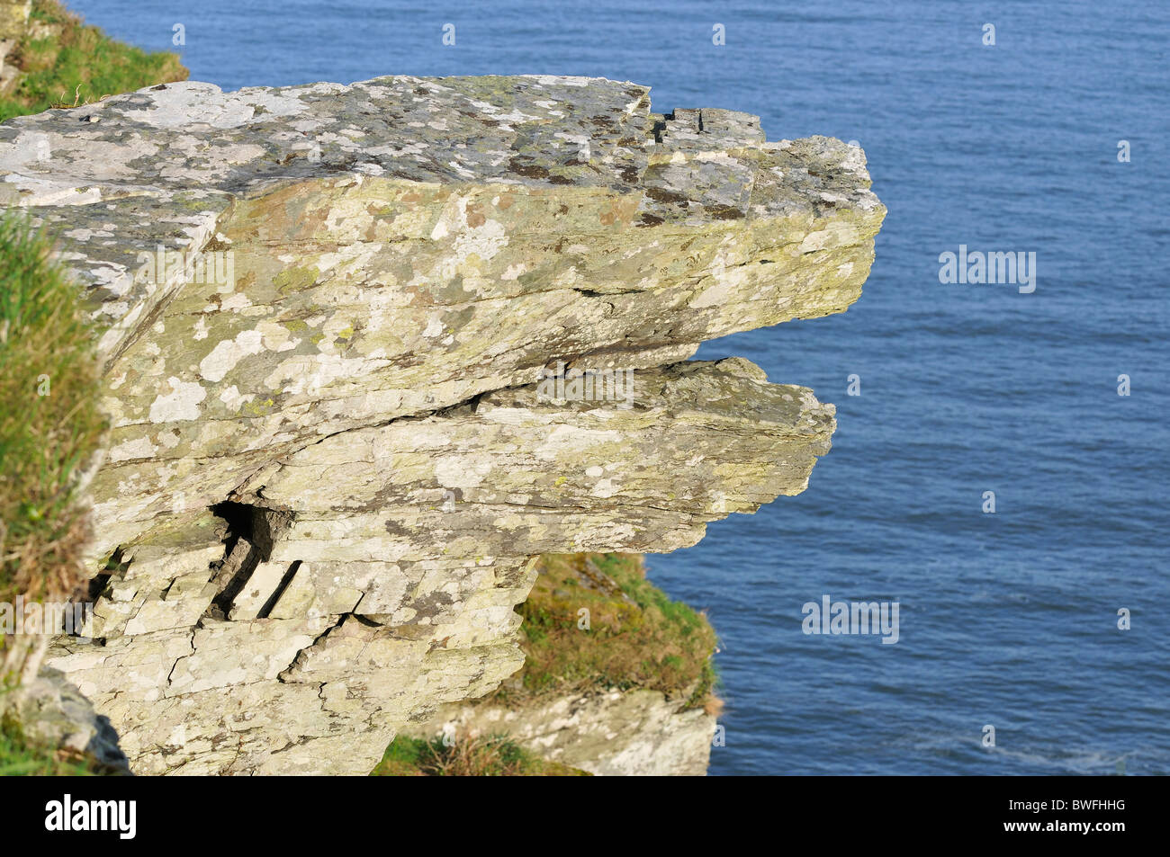 Devonian Limestone Rock overhang on top of Castle Rock, Valley Of The ...
