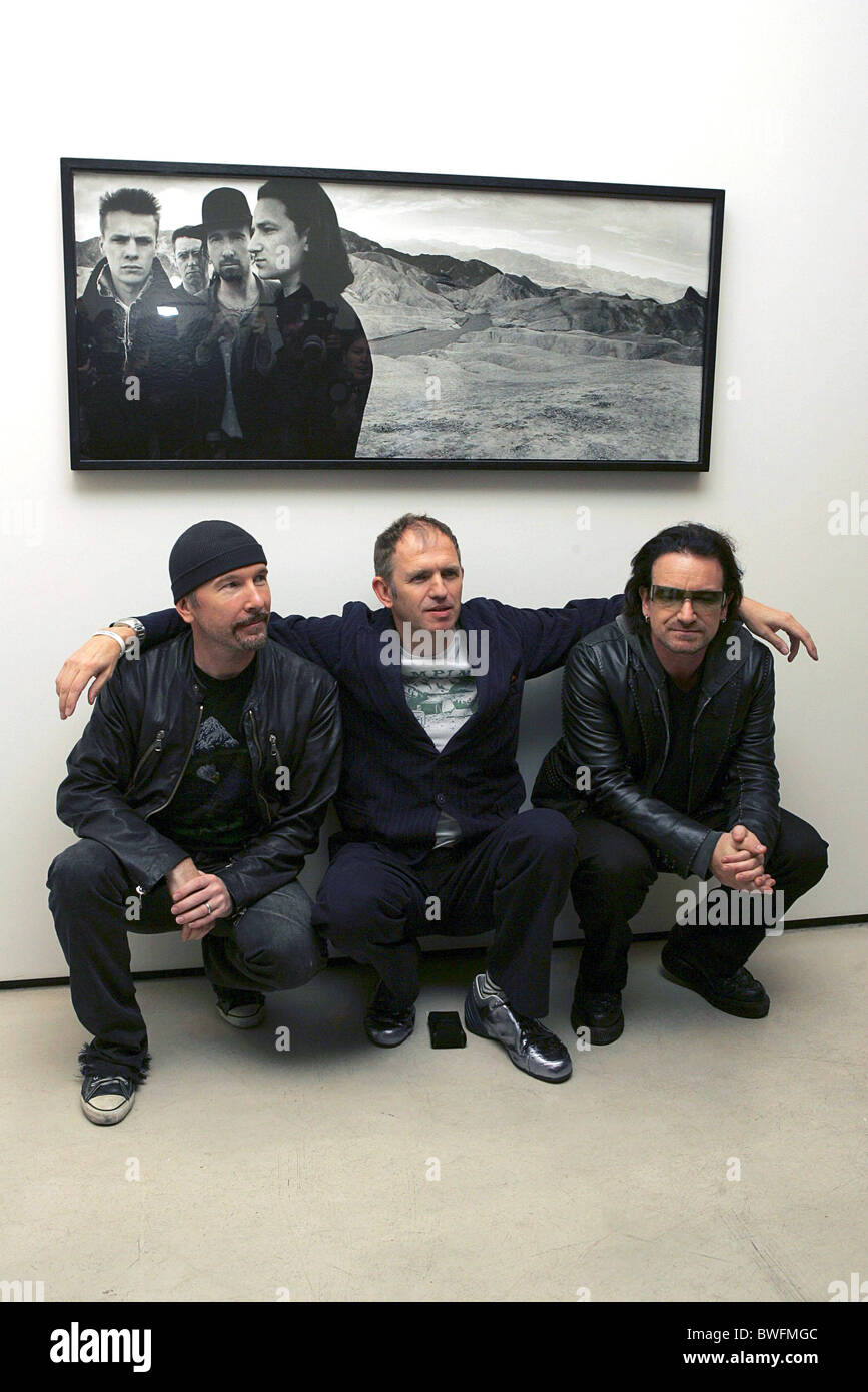 Anton Corbijn photo exhibition celebrating 22 years of U2 Stock Photo ...
