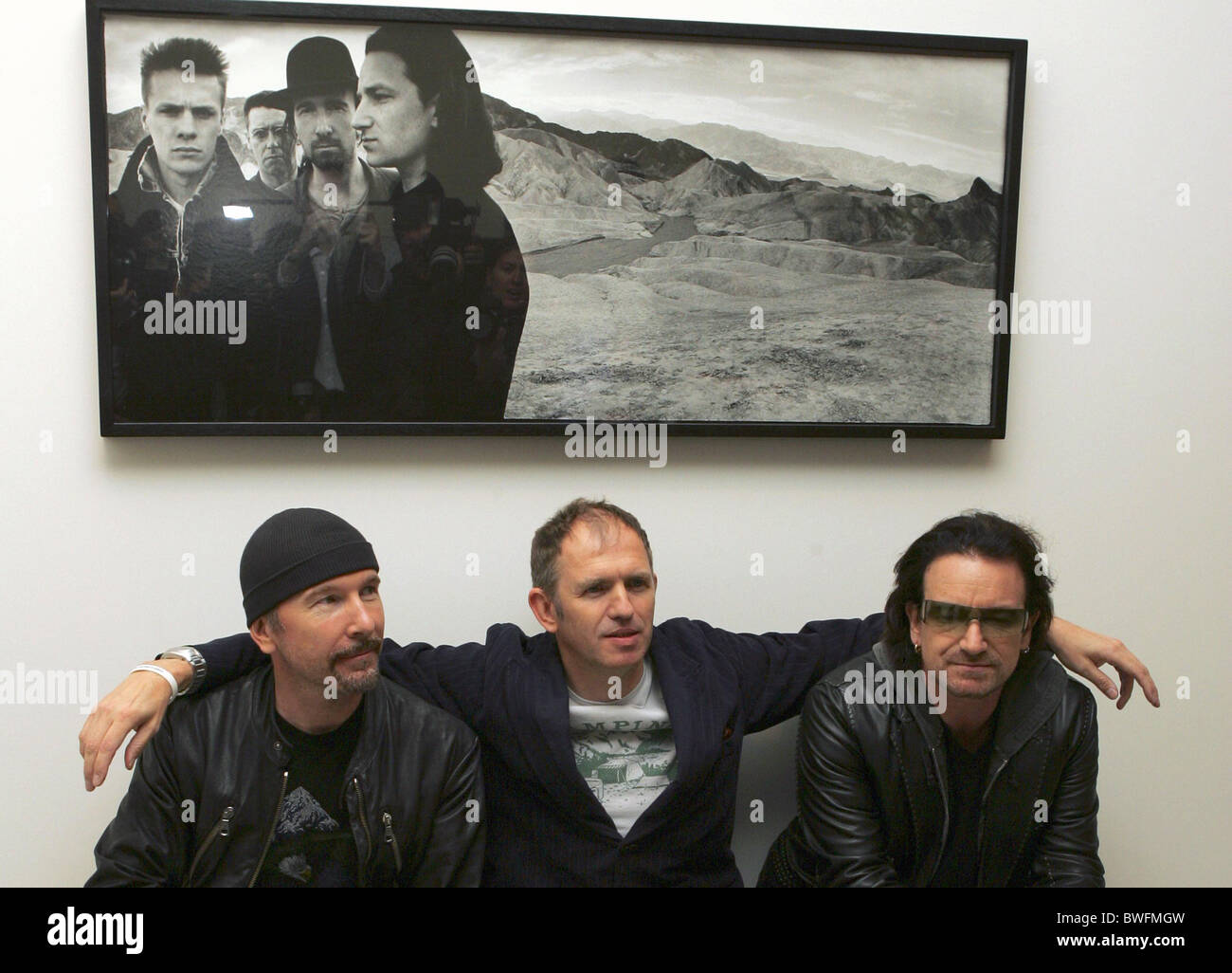 Anton Corbijn photo exhibition celebrating 22 years of U2 Stock Photo ...