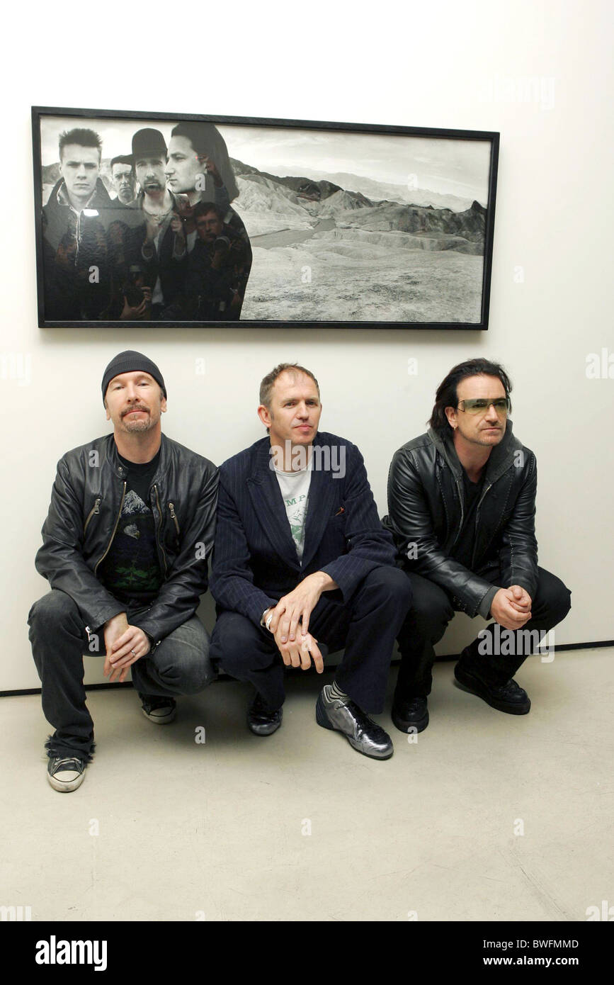 Anton Corbijn photo exhibition celebrating 22 years of U2 Stock Photo ...