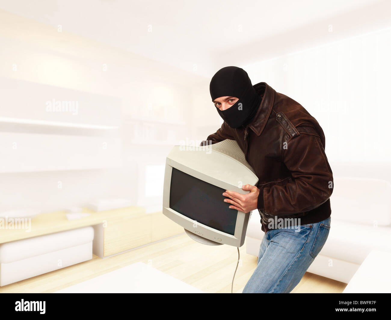 classic thief in action in house Stock Photo - Alamy