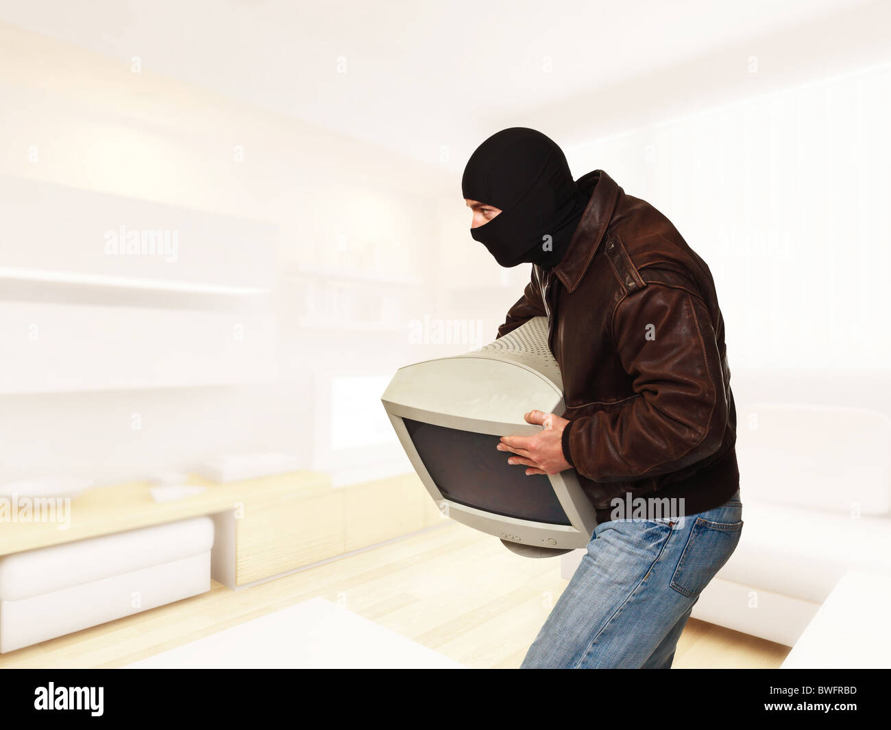 classic thief in action in house Stock Photo - Alamy