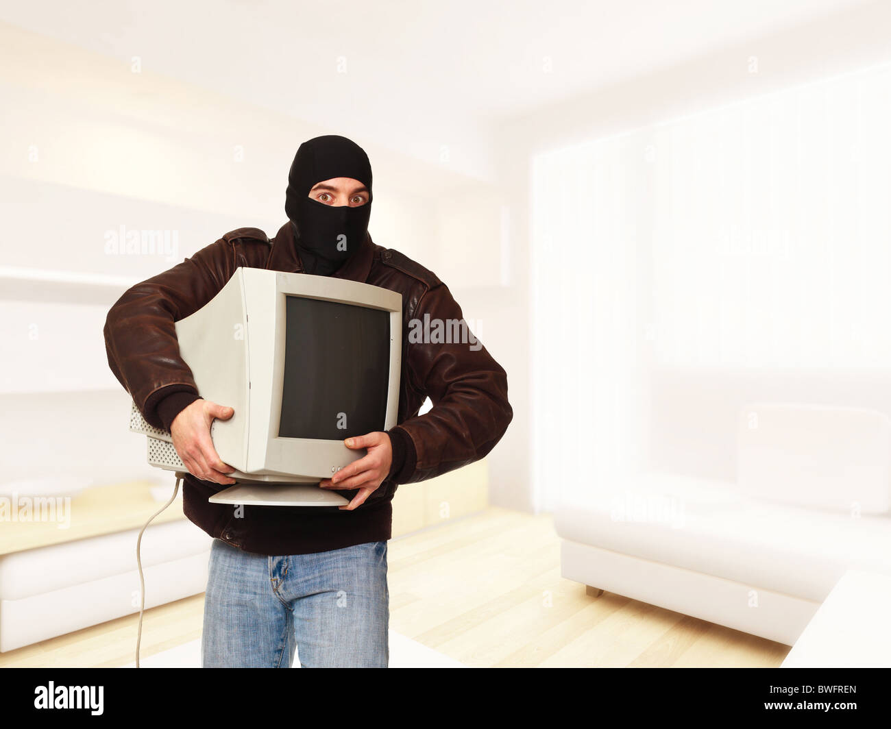 classic thief in action in house Stock Photo - Alamy