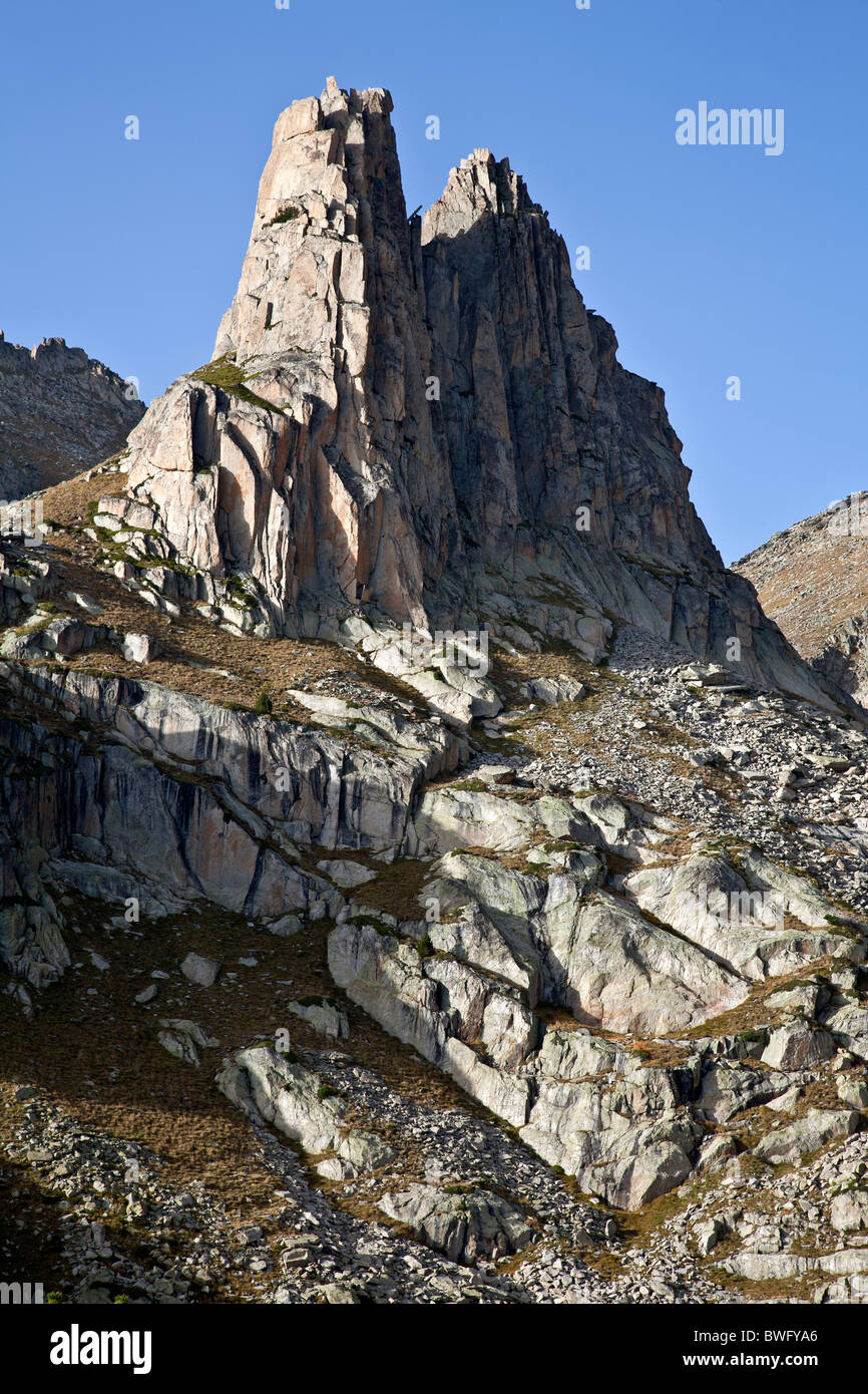 Agulles d´Amitges. Aigüestortes National Park. Catalunya. Spain Stock ...