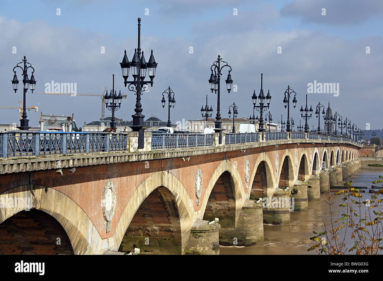 Bordeaux, Pont de pierre, the stone bridge Stock Photo - Alamy