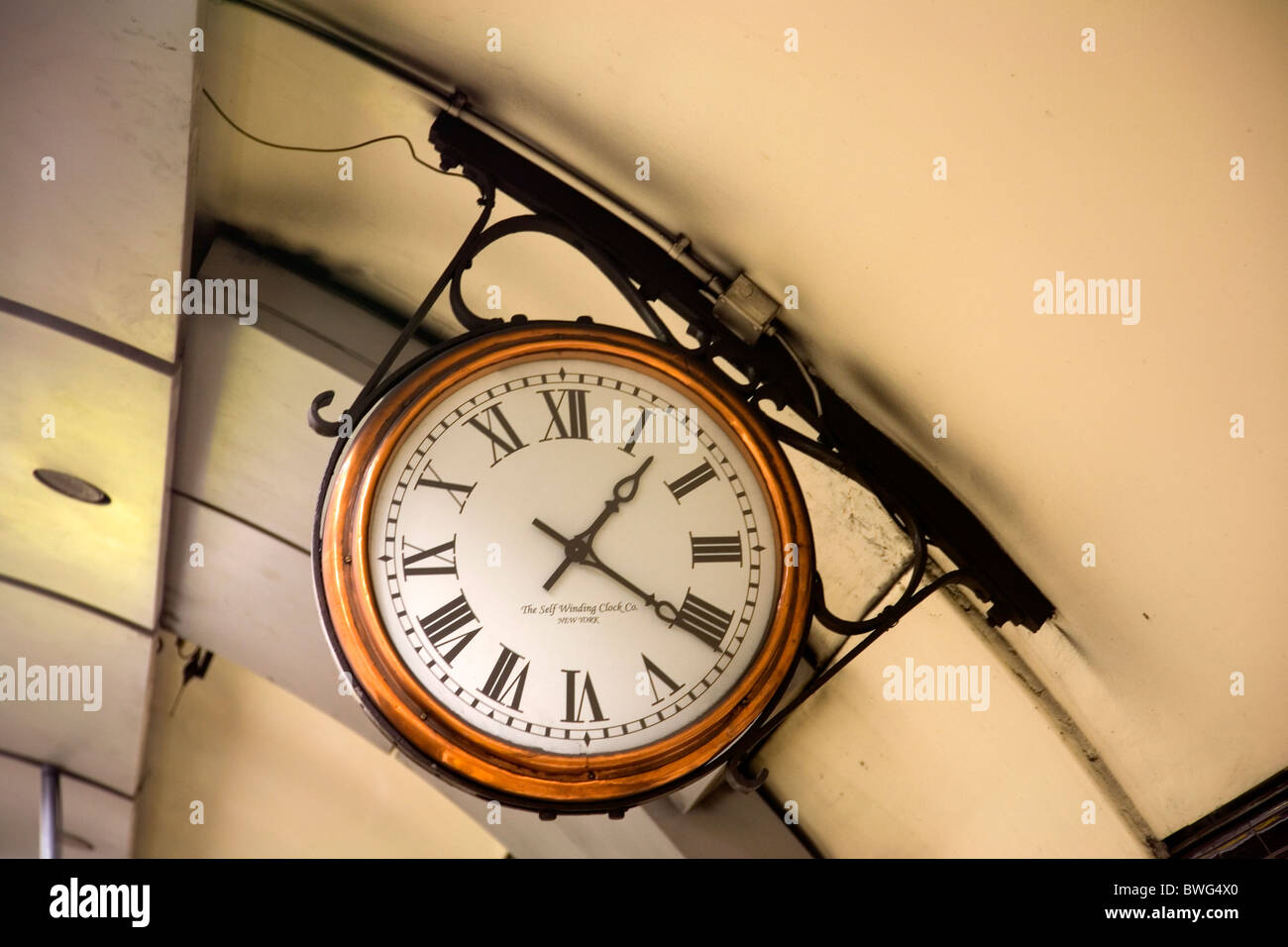Kennington Station Clock Stock Photo - Alamy