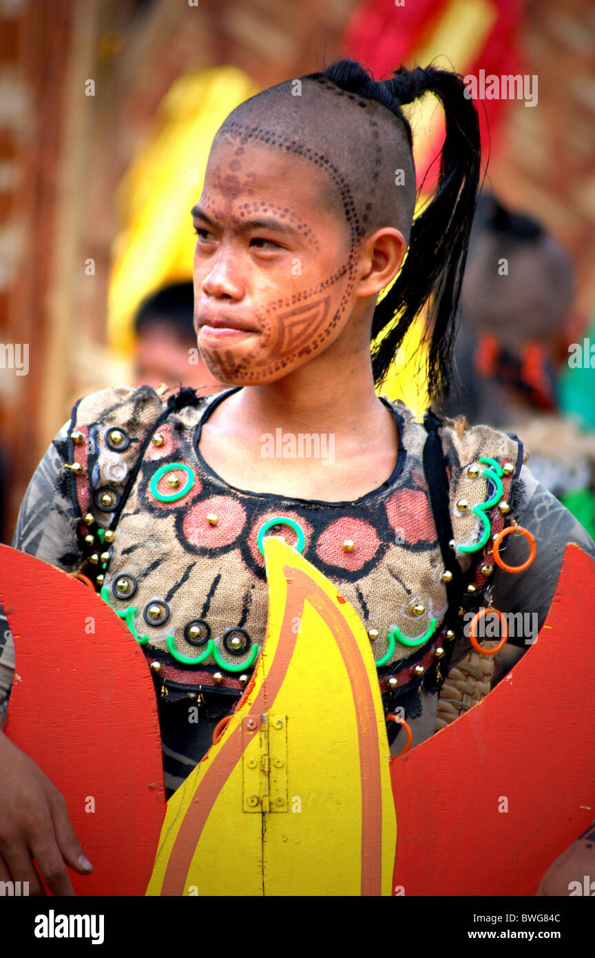 Young boy during the Sinulog parade Stock Photo - Alamy