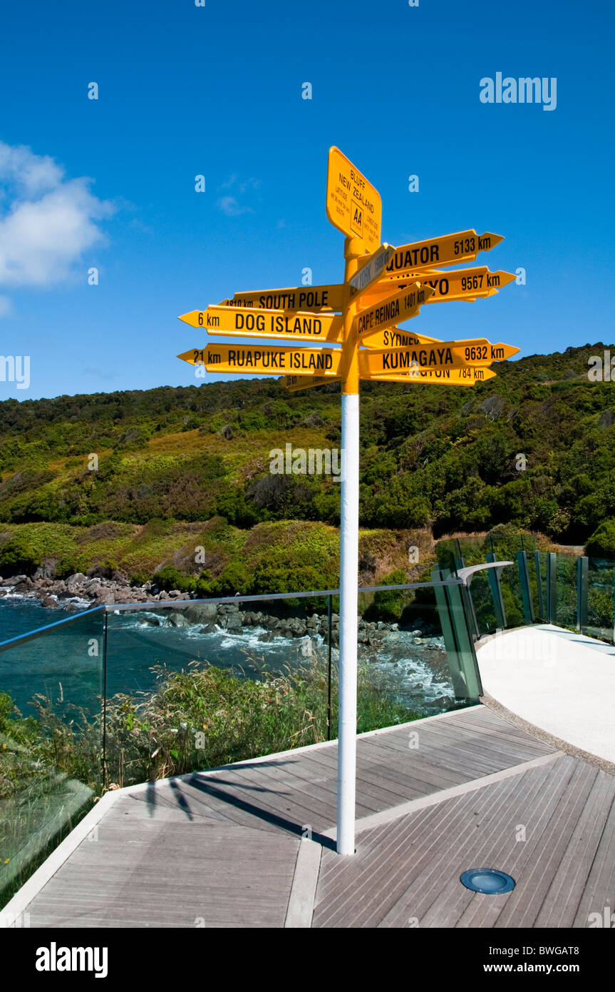 Bluff Lookout, Foveaux Strait, Bluff Port,Town,Hotel, South Island ...