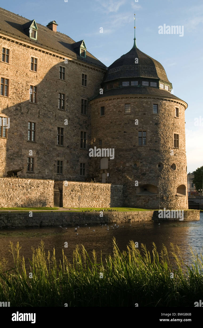 Örebro Castle Närke Sweden river Svartån slott swedish castles medieval ...