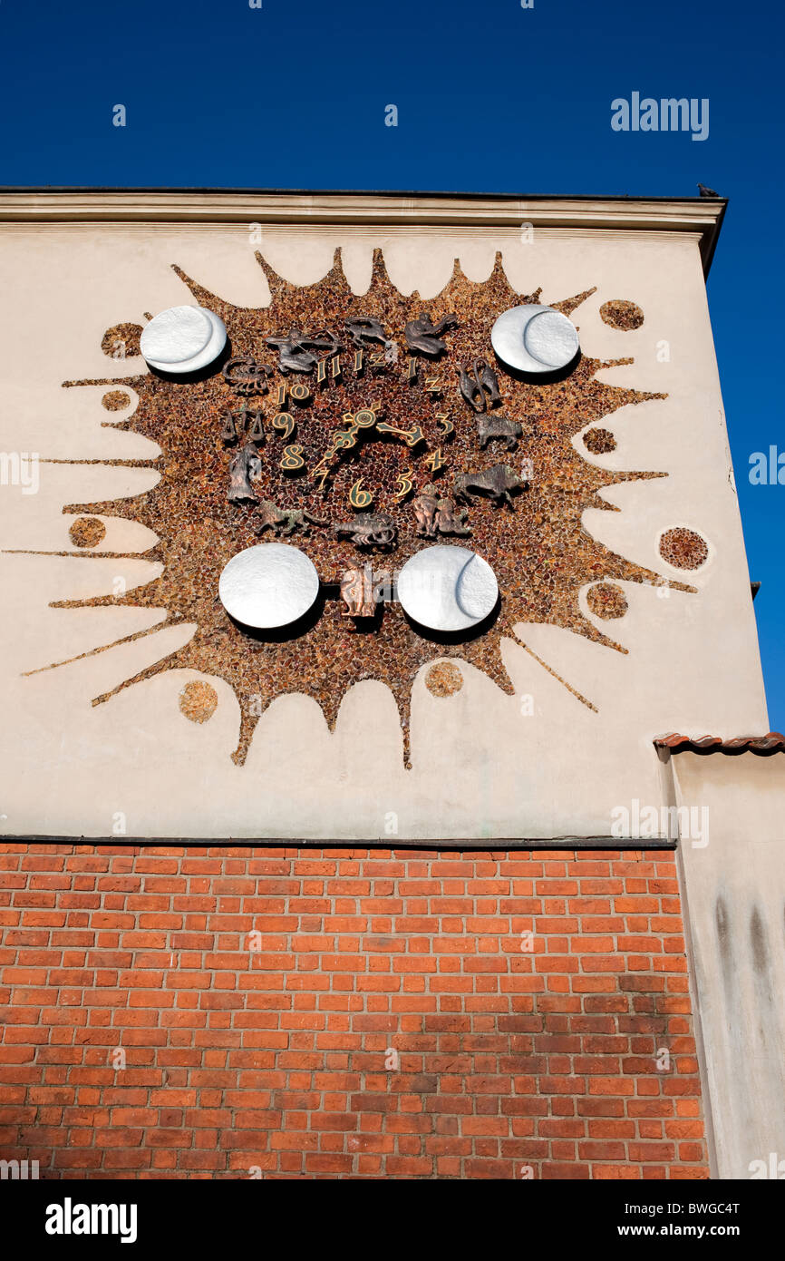 Old astronomical clock located hi-res stock photography and images - Alamy