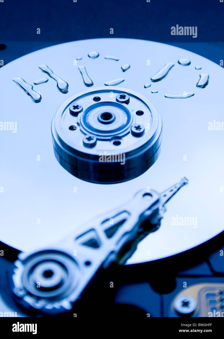 Head of a computer hard drive Stock Photo - Alamy
