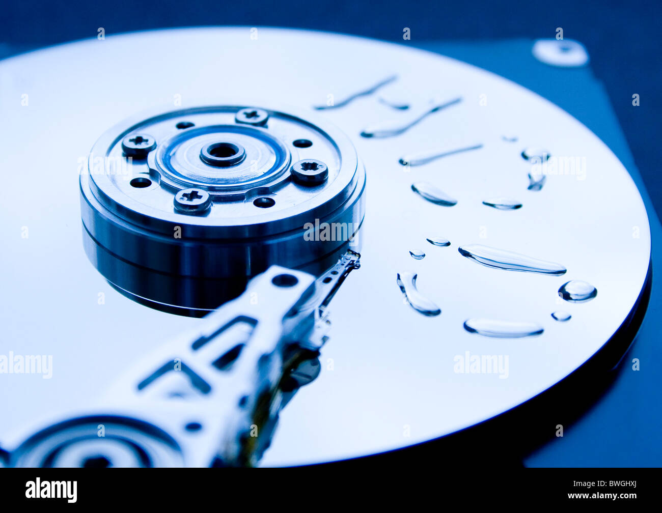 Head of a computer hard drive Stock Photo - Alamy
