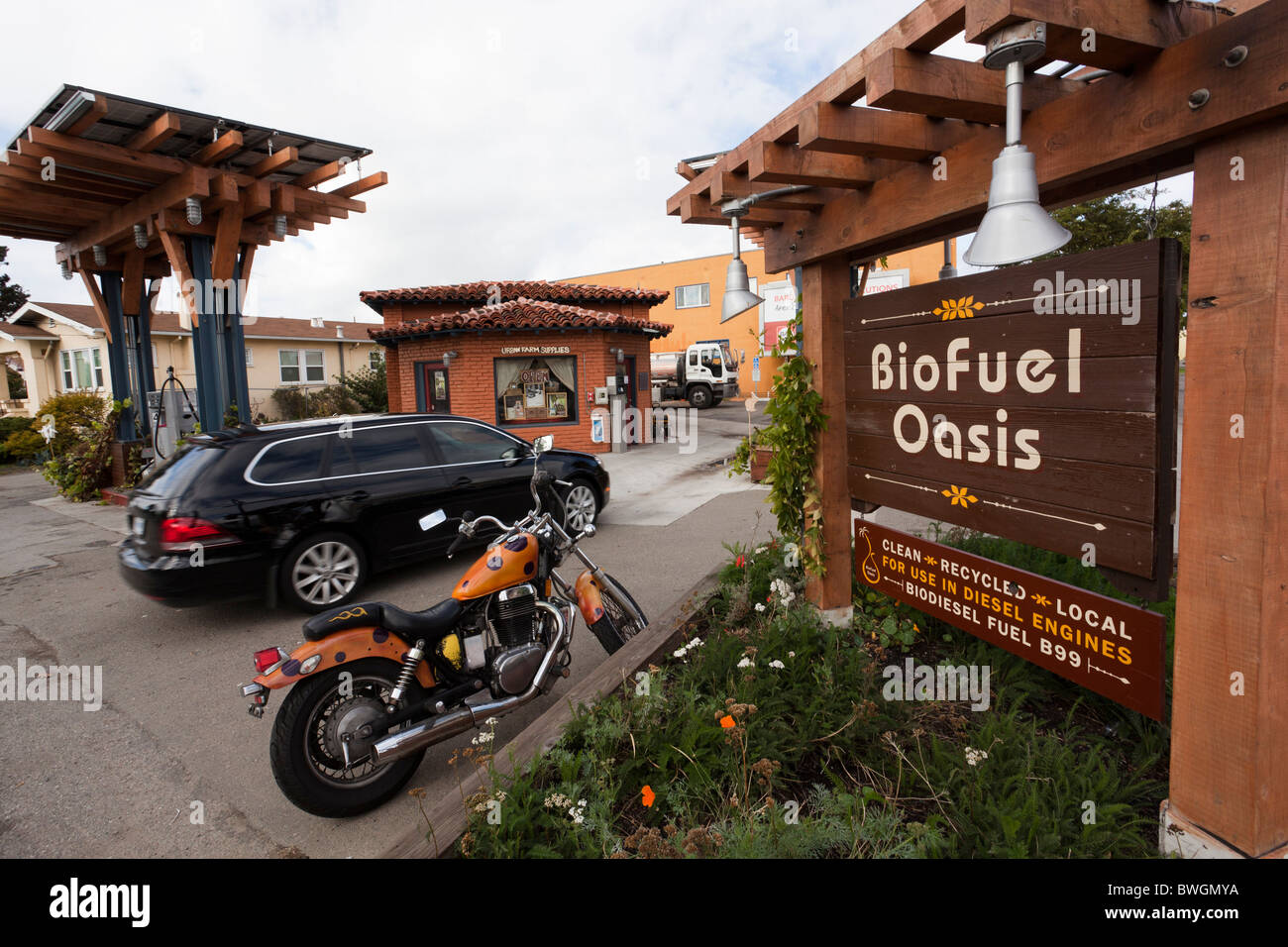Bio Fuel Oasis, Bio Diesel Station, Berkeley, California Stock Photo ...