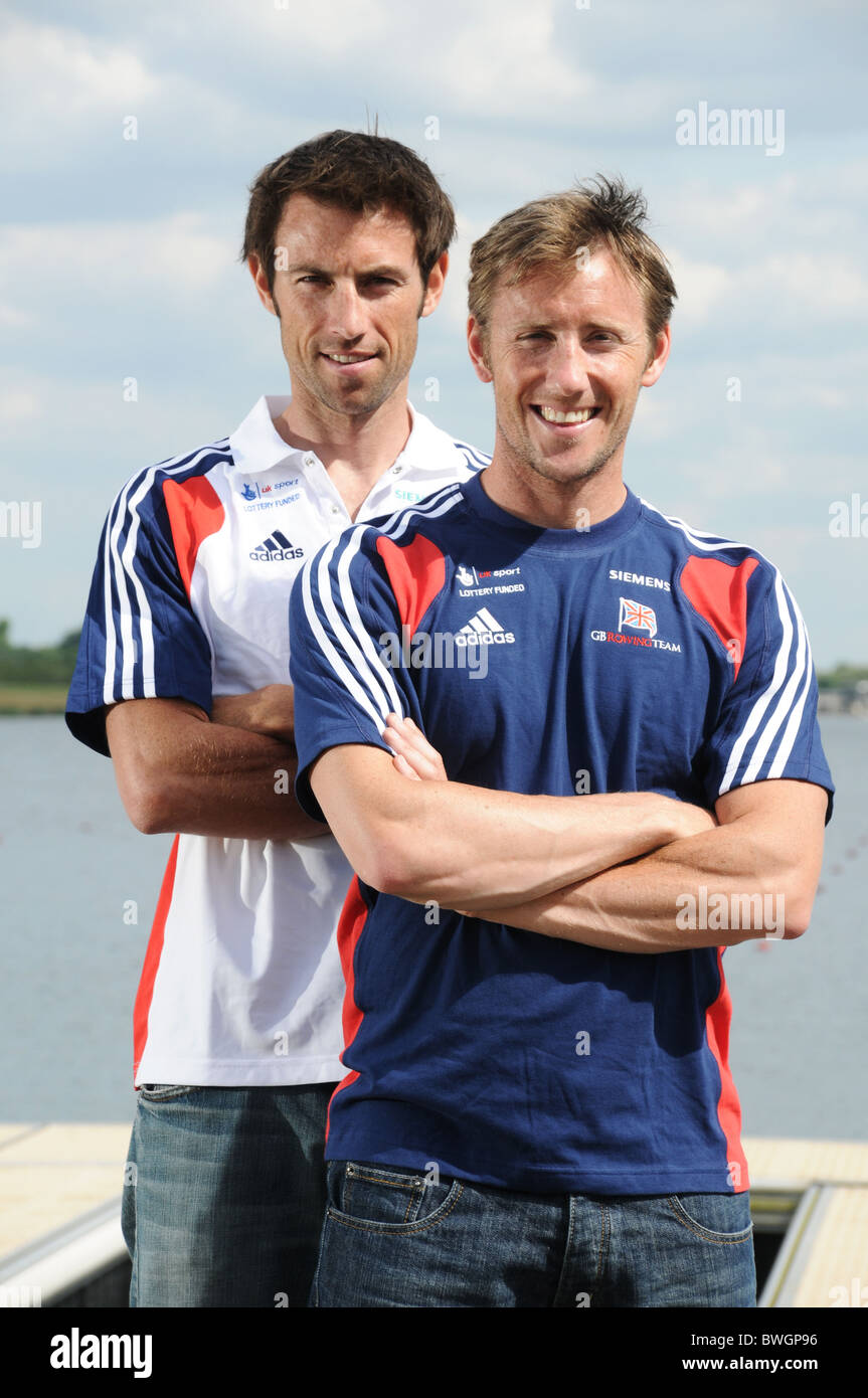 Rowing brothers Mark Hunter MBE (left) and Ross Hunter prepare for 2012 ...