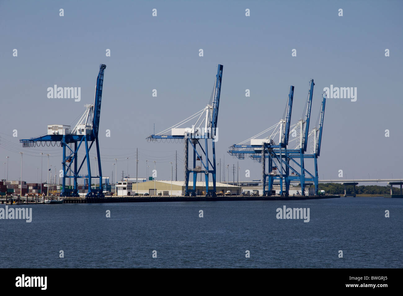 Container Port in Charleston South Carolina USA Stock Photo - Alamy