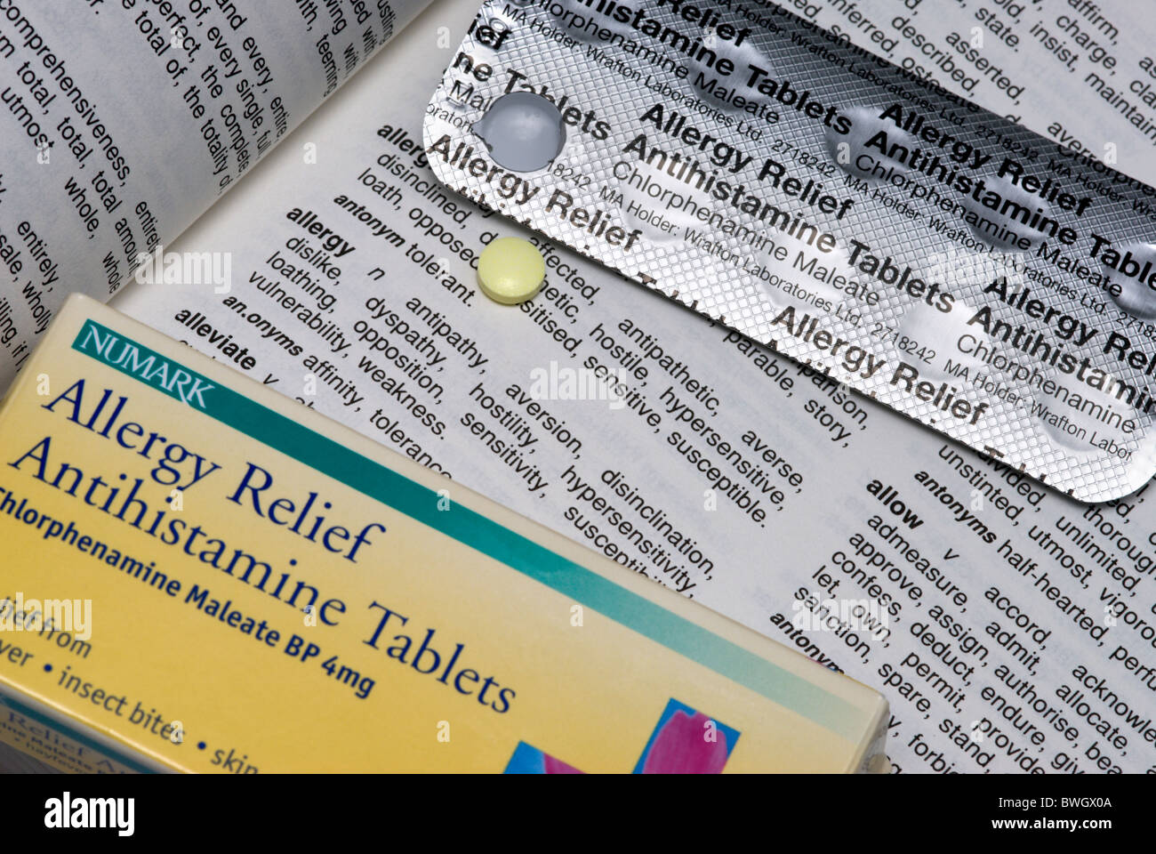 Antihistamine tablets hi-res stock photography and images - Alamy