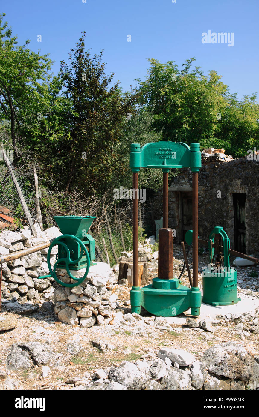 Olive oil press machine hi-res stock photography and images - Alamy