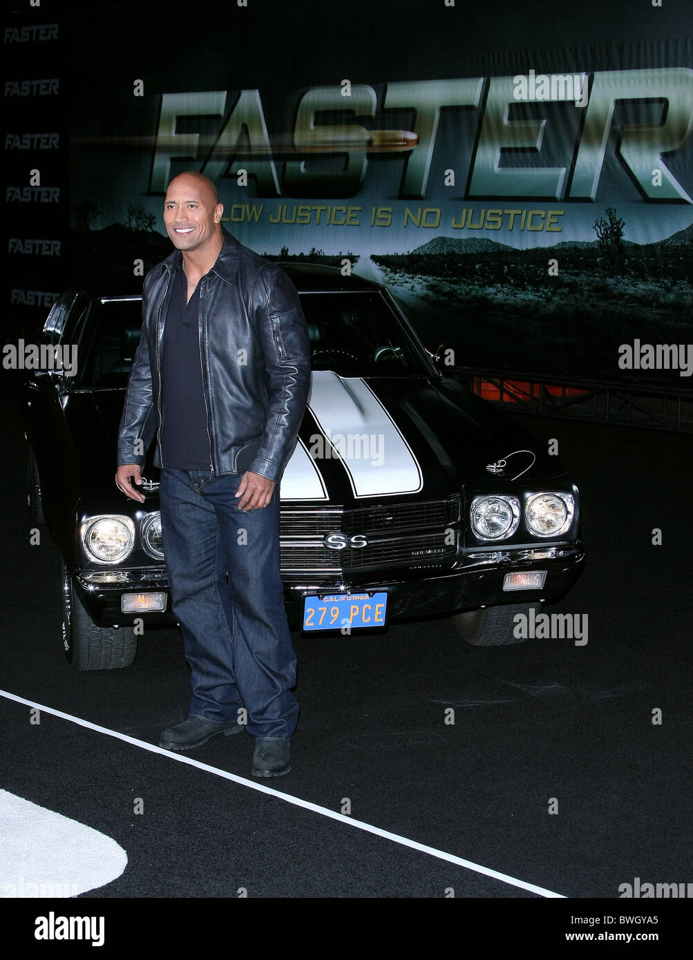DWAYNE JOHNSON AKA THE ROCK FASTER CBS FILMS PREMIERE HOLLYWOOD LOS ...