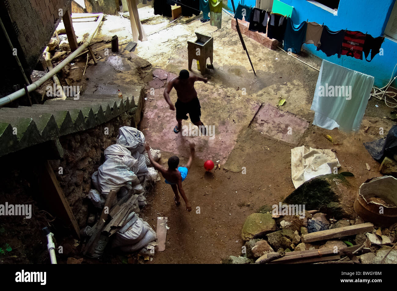 Football slum rio de janeiro hi-res stock photography and images - Alamy