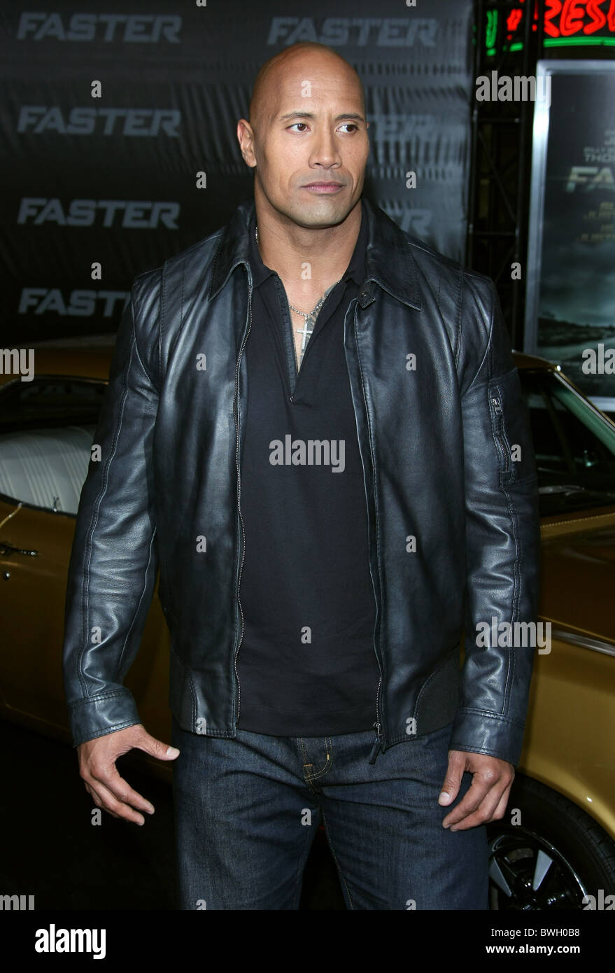DWAYNE JOHNSON AKA THE ROCK FASTER CBS FILMS PREMIERE HOLLYWOOD LOS ...