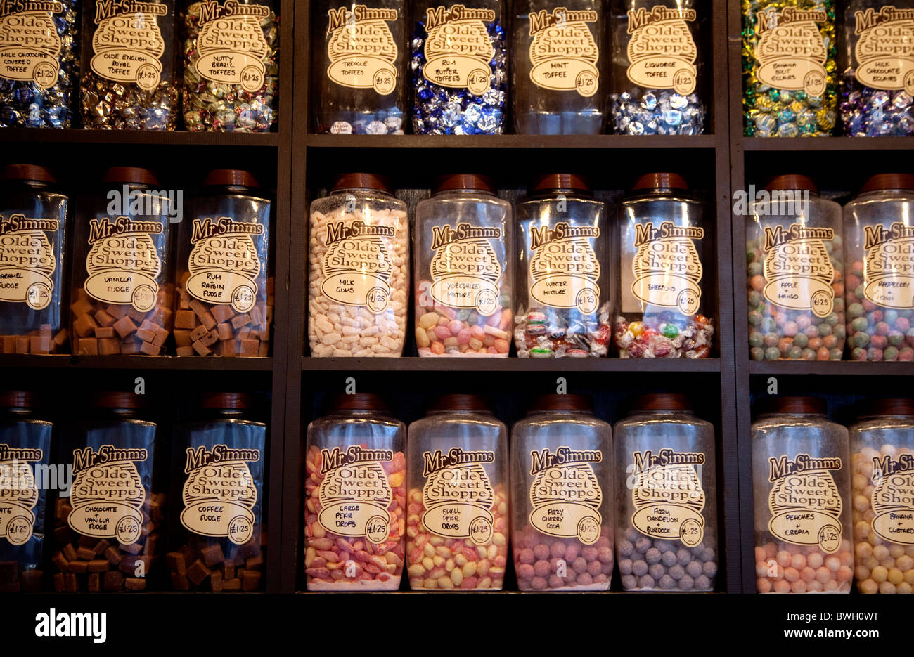 Mr Simms traditional sweet shop, London Stock Photo - Alamy