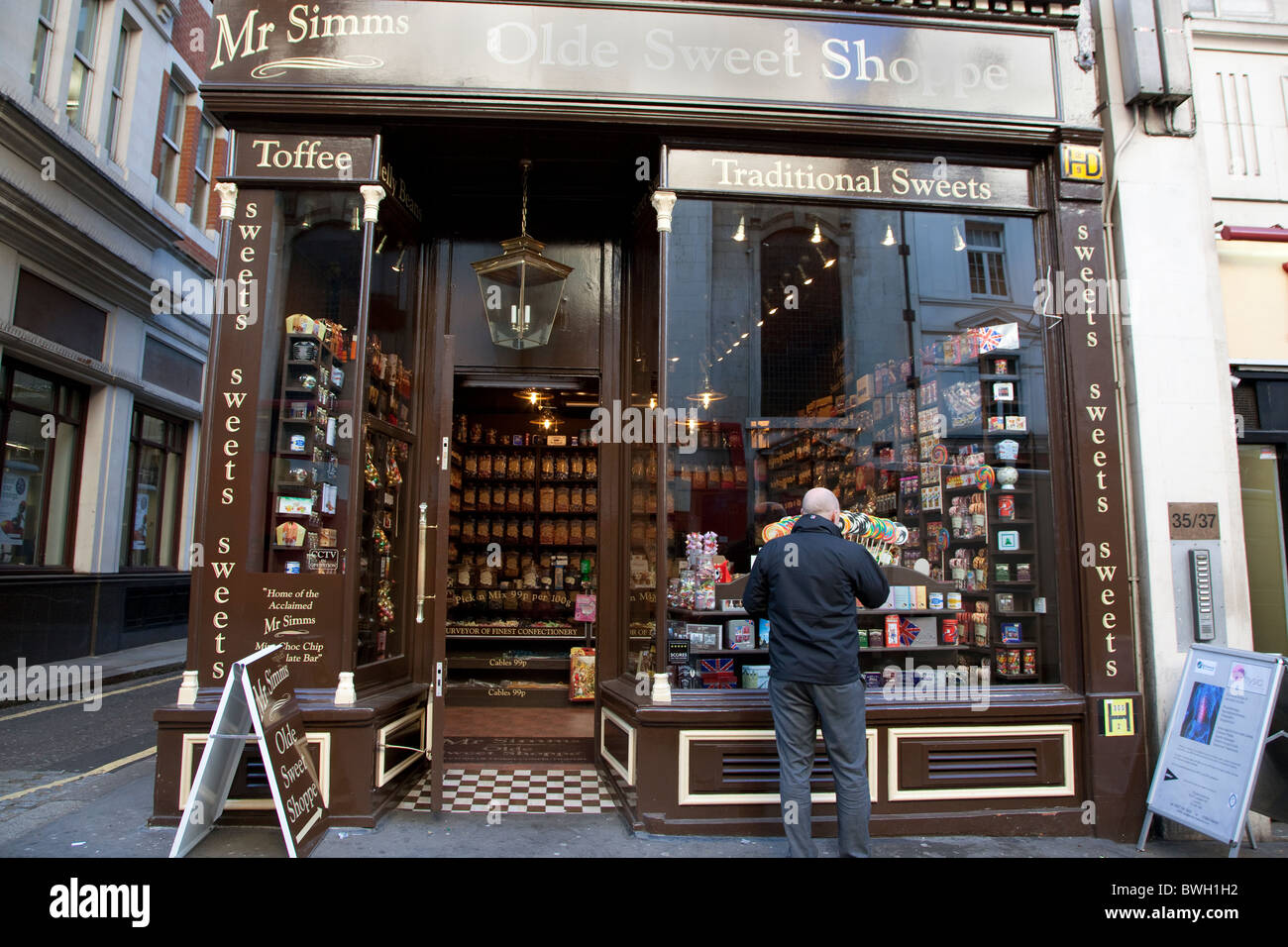 Mr Simms traditional sweet shop, London Stock Photo - Alamy