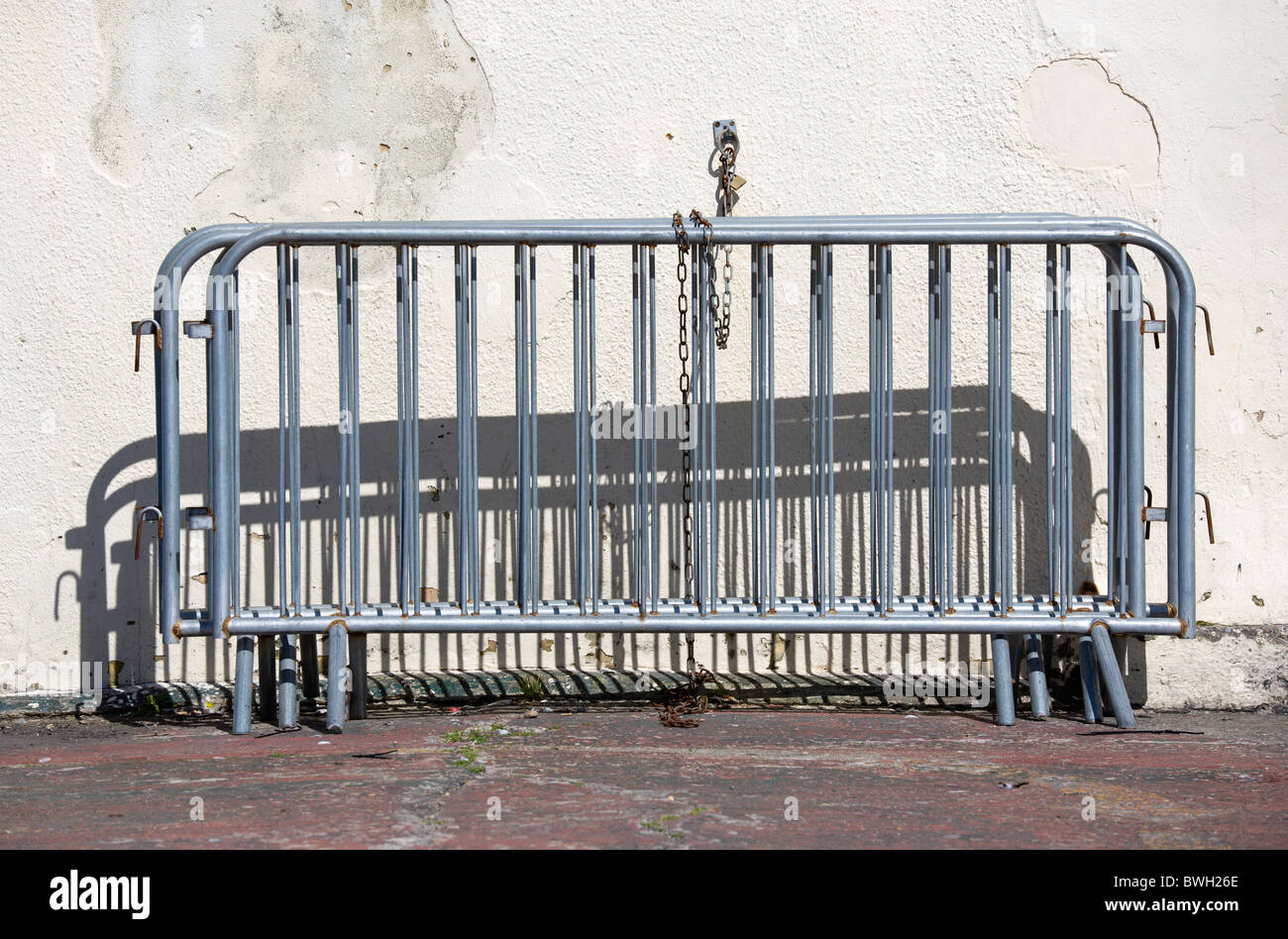 Metal crowd control barriers hi-res stock photography and images - Alamy