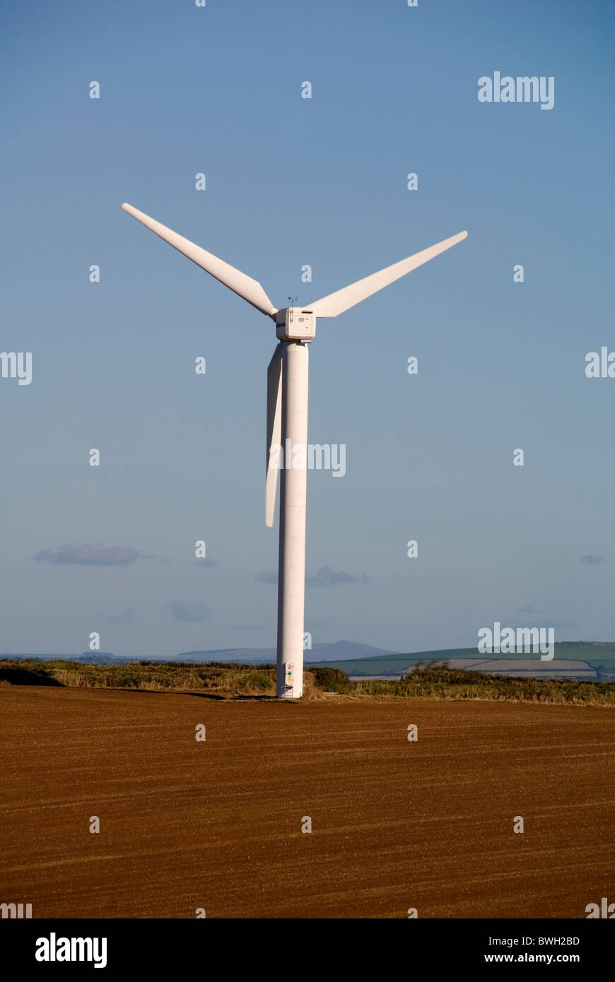 Wind Turbines in the Cornish countryside Stock Photo - Alamy