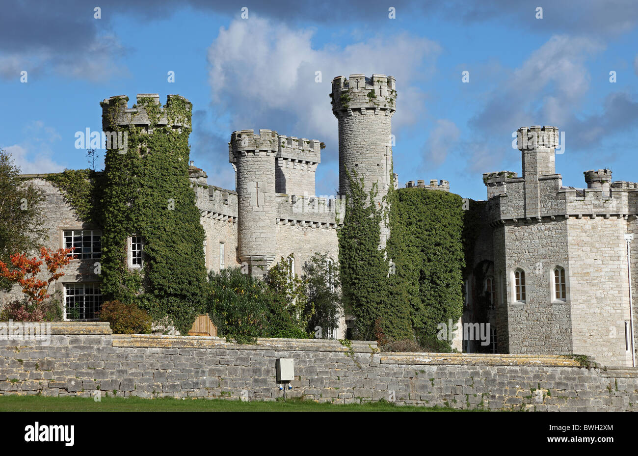 Bodelwyddan Castle Denbighshire North Wales Stock Photo - Alamy