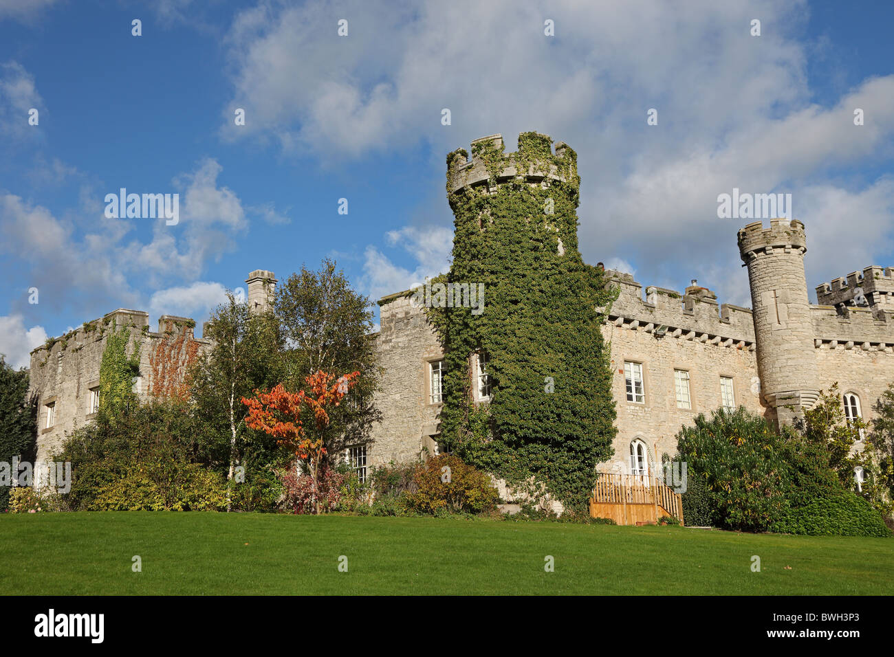 Bodelwyddan Castle Denbighshire North Wales Stock Photo - Alamy