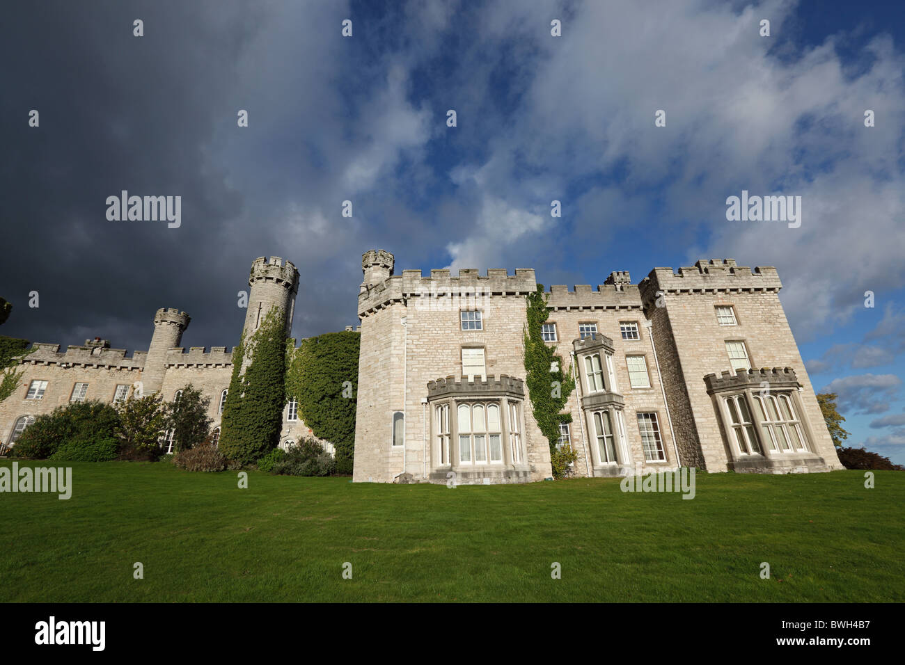 Bodelwyddan Castle Denbighshire North Wales Stock Photo - Alamy