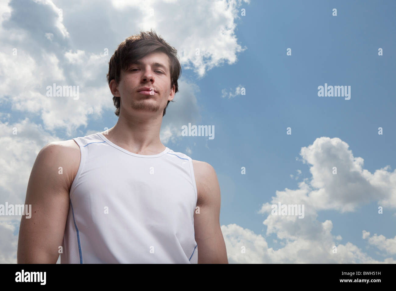 Portrait of a male runner Stock Photo - Alamy