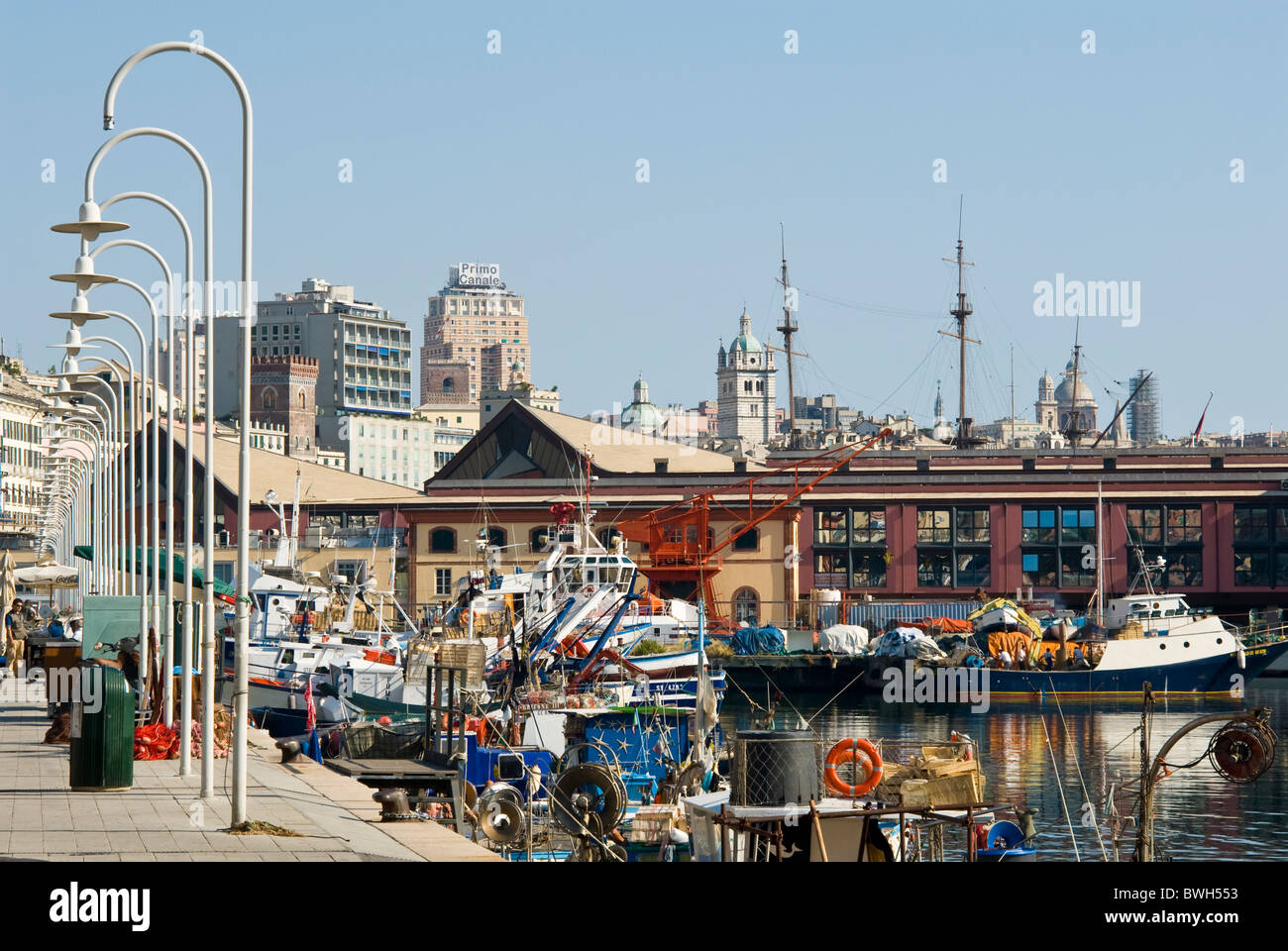 Waterfront, Ancient Port, Porto Antico, Genova (Genoa), Liguria, Italy ...