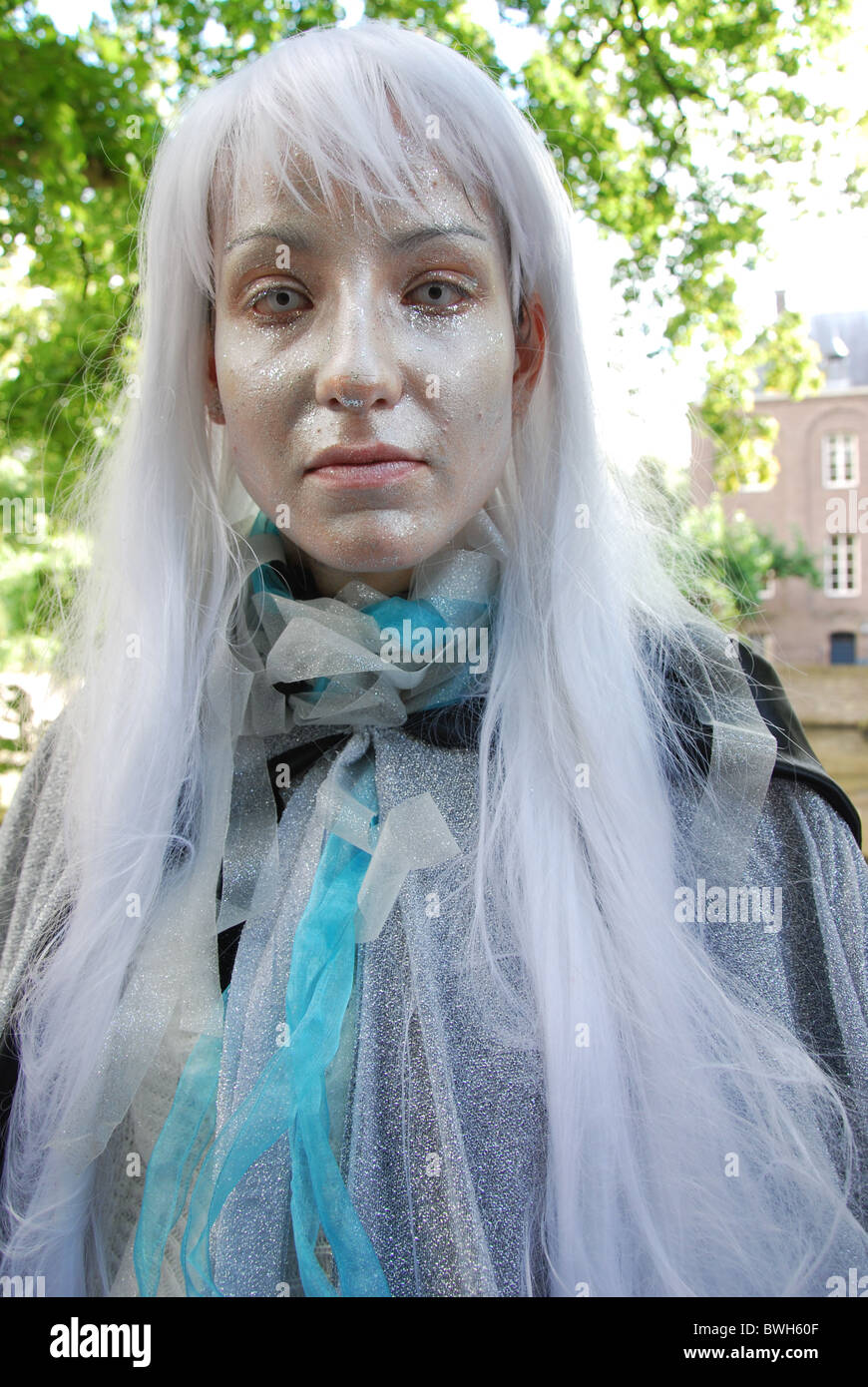colourful character at Elf Fantasy Fair Arcen Netherlands Stock Photo ...