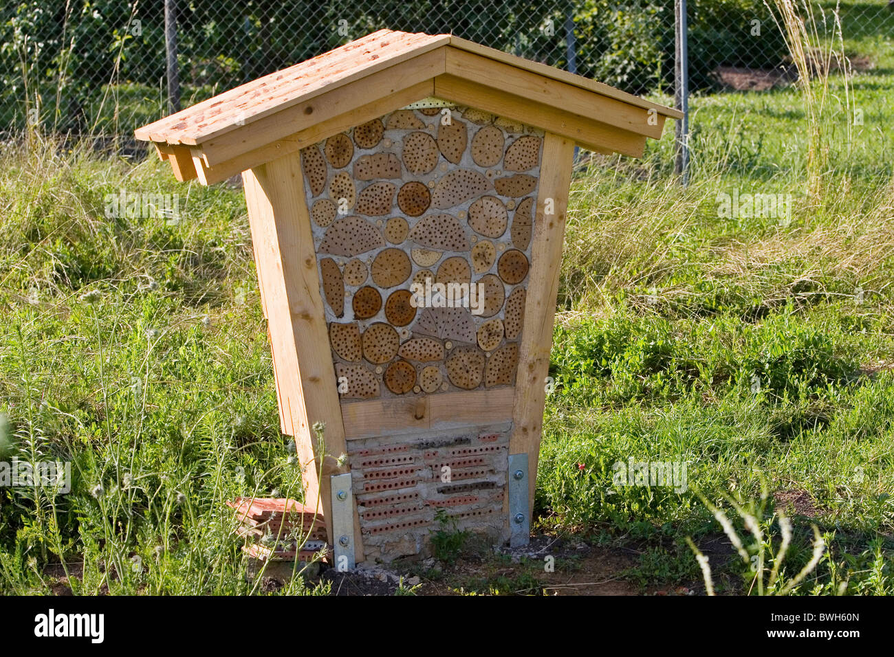 bee nesting place Stock Photo - Alamy