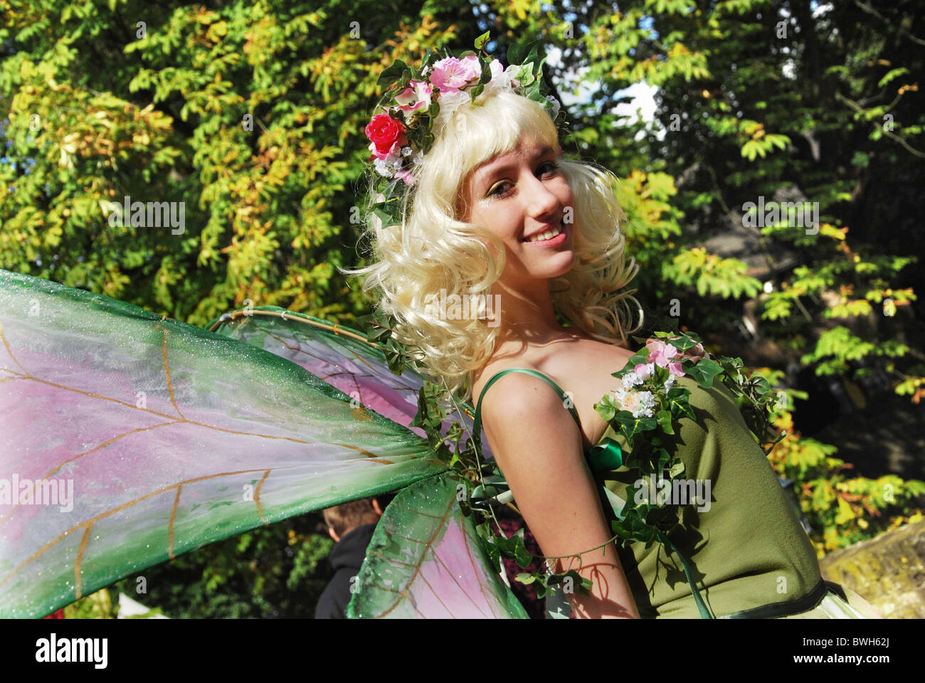 colourful character at Elf Fantasy Fair Arcen Netherlands Stock Photo ...