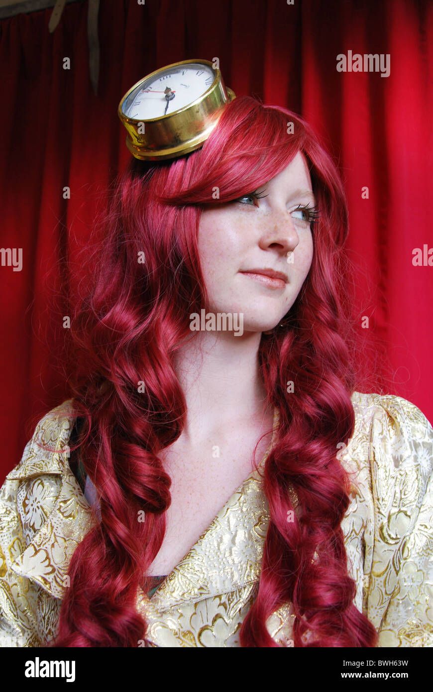 colourful character at Elf Fantasy Fair Arcen Netherlands Stock Photo ...