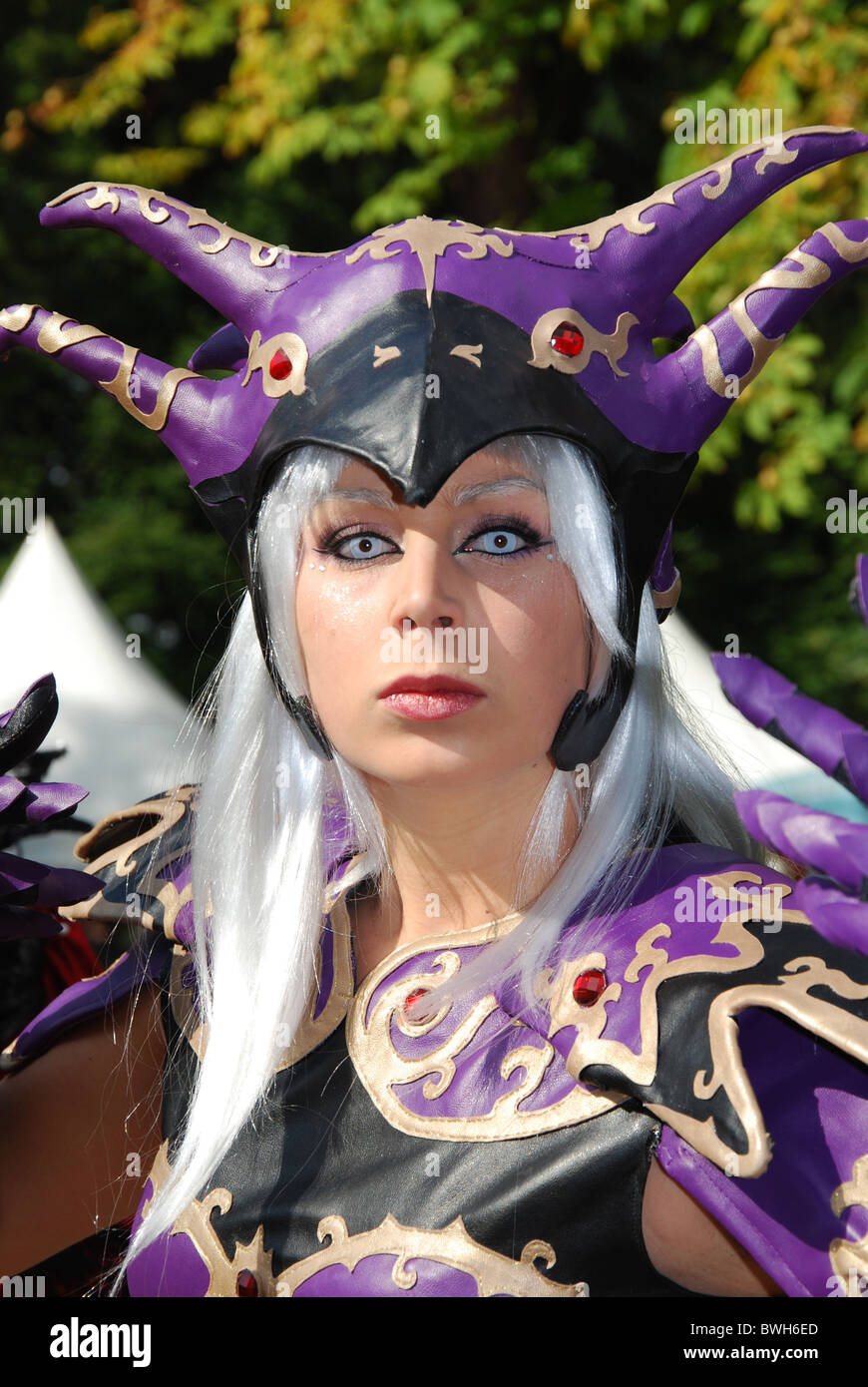 colourful character at Elf Fantasy Fair Arcen Netherlands Stock Photo ...