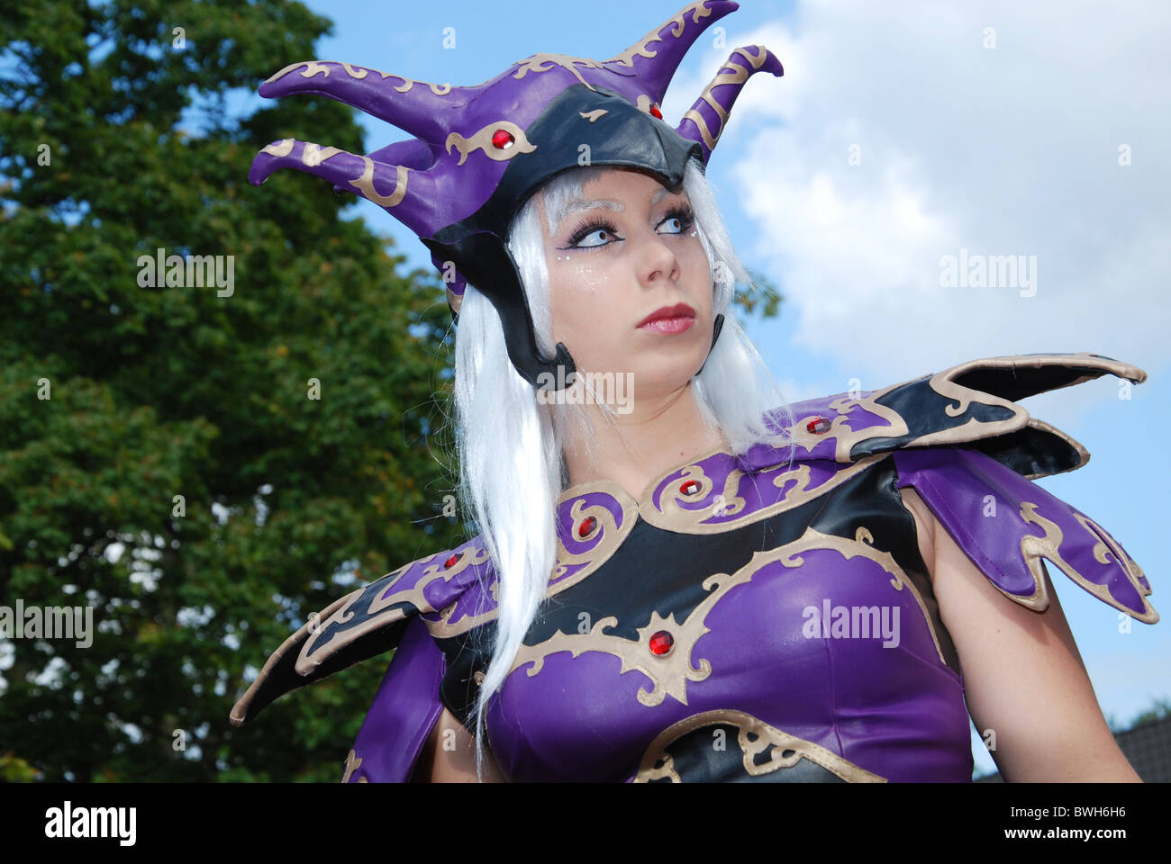 colourful character at Elf Fantasy Fair Arcen Netherlands Stock Photo ...