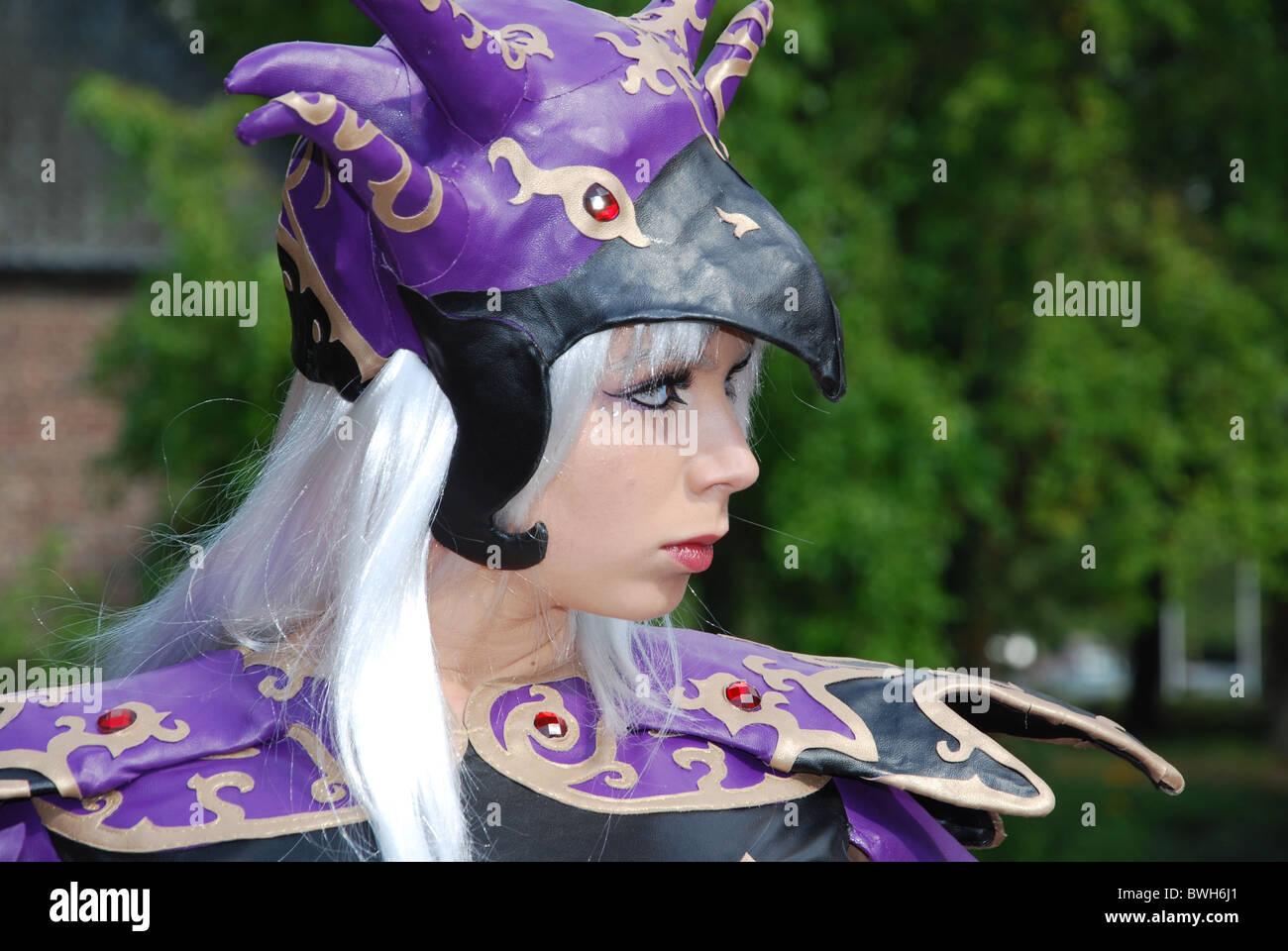 colourful character at Elf Fantasy Fair Arcen Netherlands Stock Photo ...