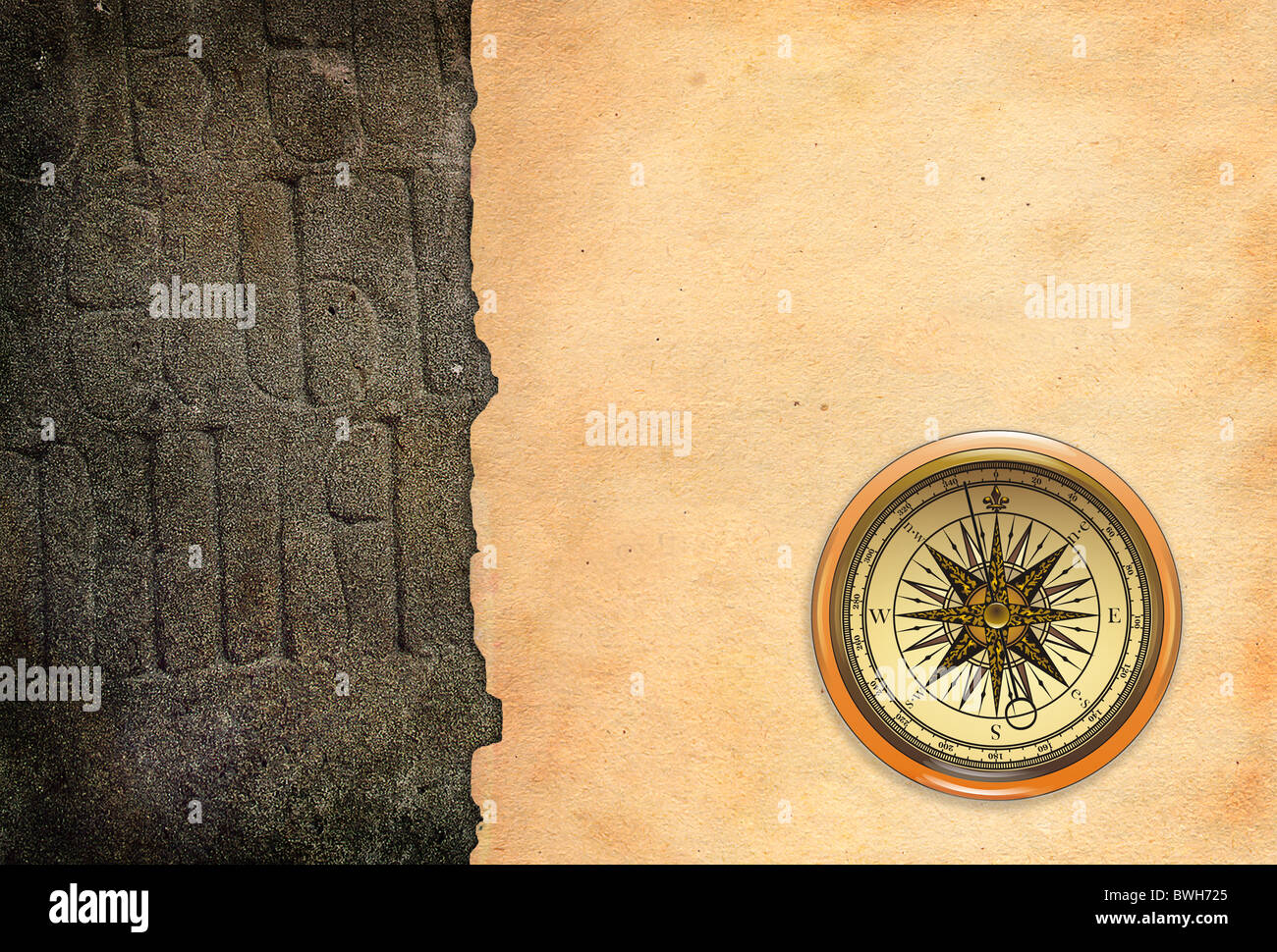 Compass rose wallpaper hi-res stock photography and images - Alamy