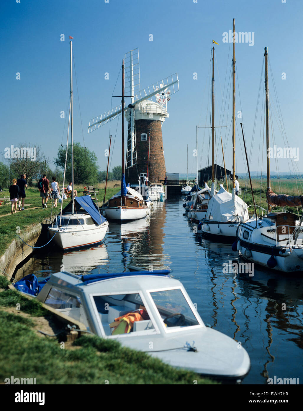 The Norfolk Broads, England. UK Stock Photo - Alamy