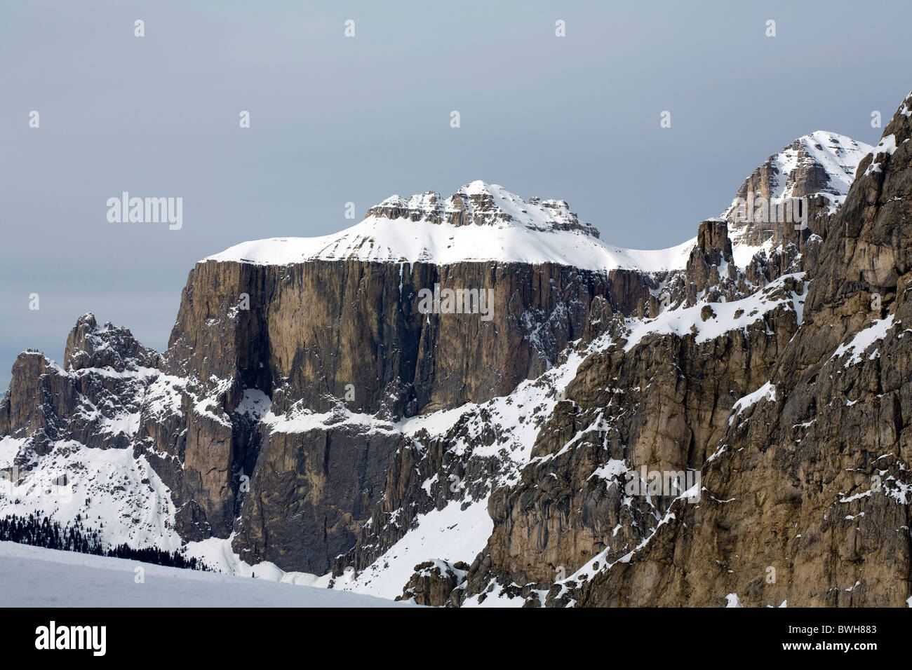 The Gruppo del Sella Sella Gruppe and Passo Sella Val Gardens Selva ...
