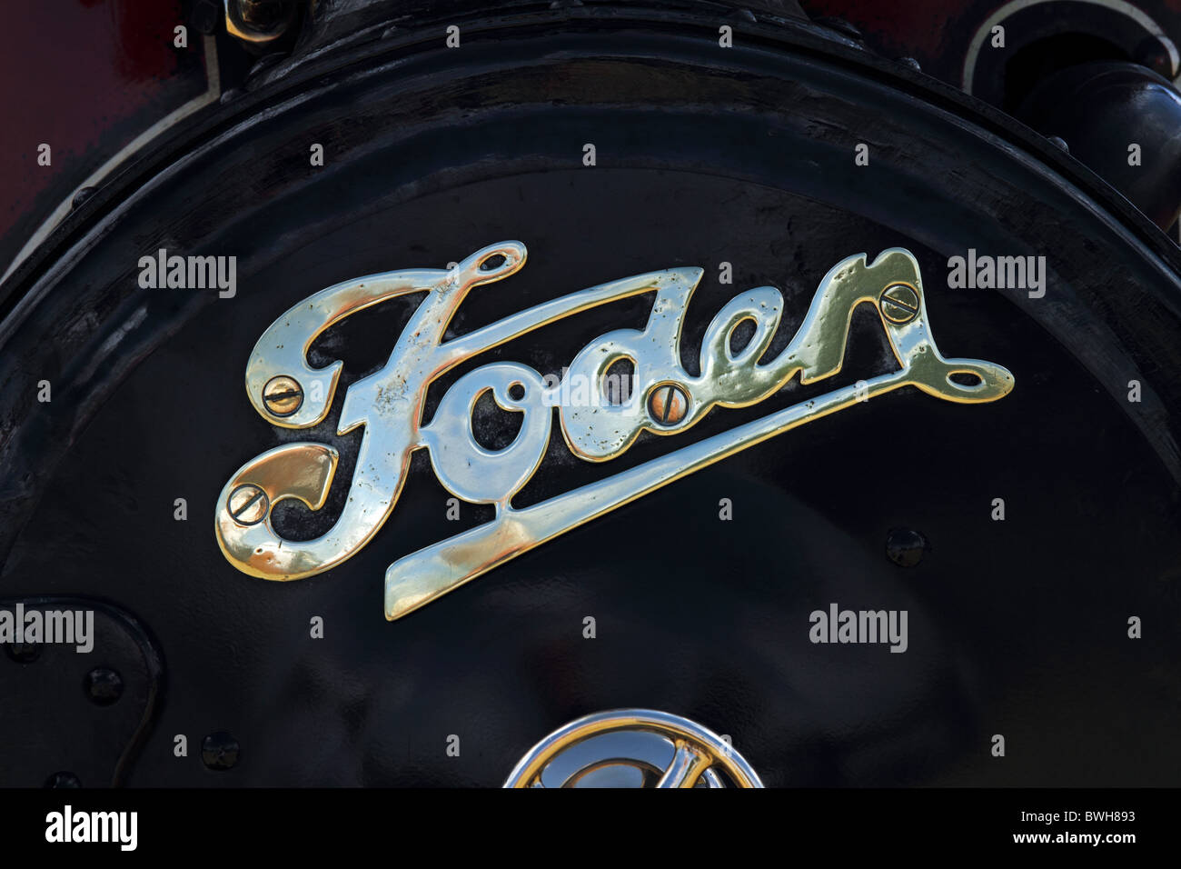 Foden badge on a six ton Steam Wagon Stock Photo - Alamy