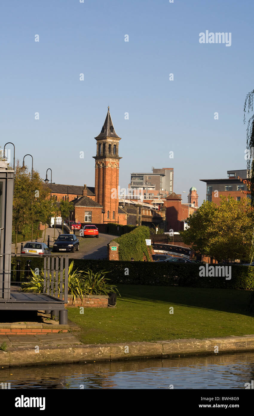 Restored church Castlefield Canal Basin Manchester England Stock Photo ...