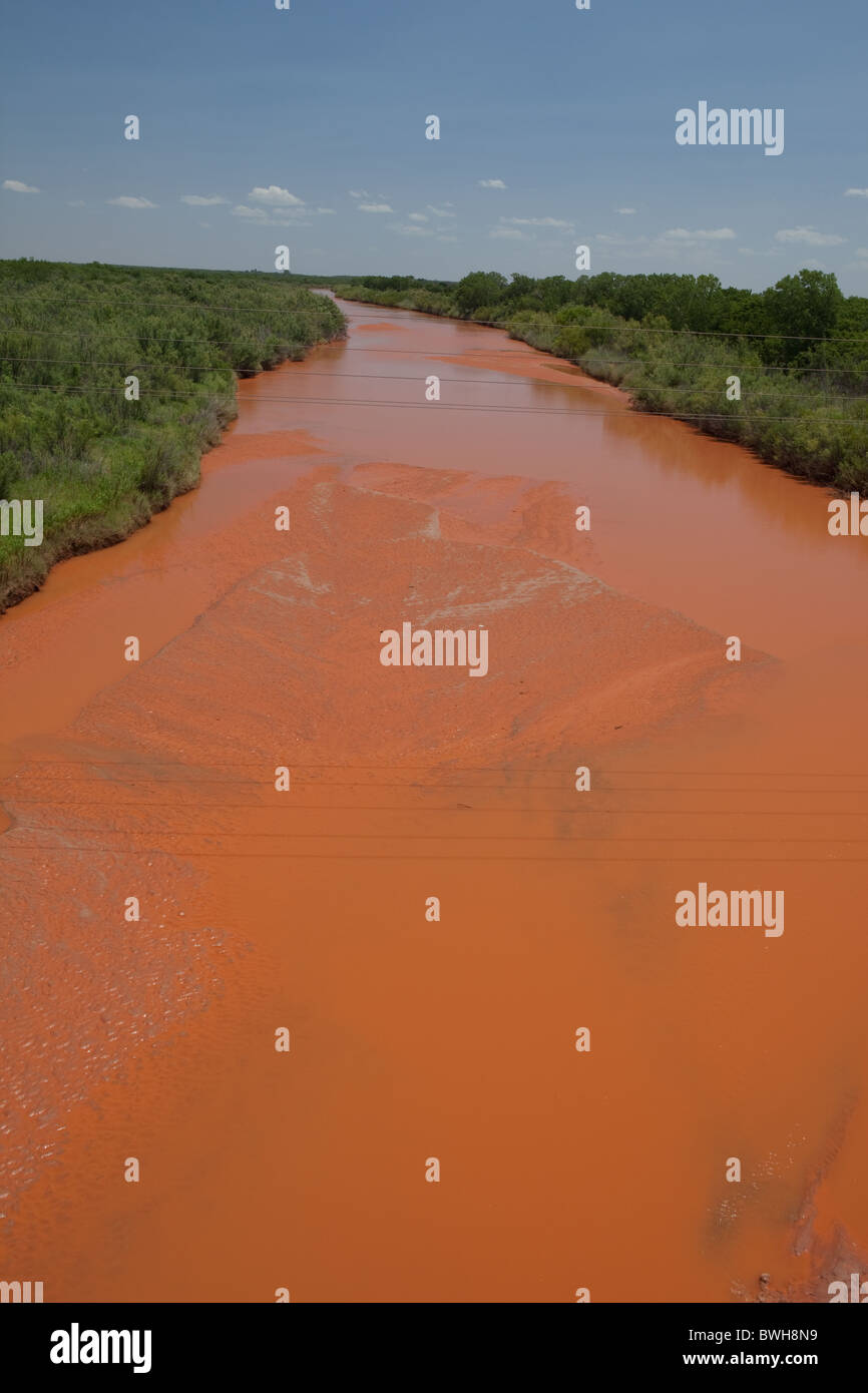 Brazos River in North central Texas near Mineral Wells, USA Stock Photo ...