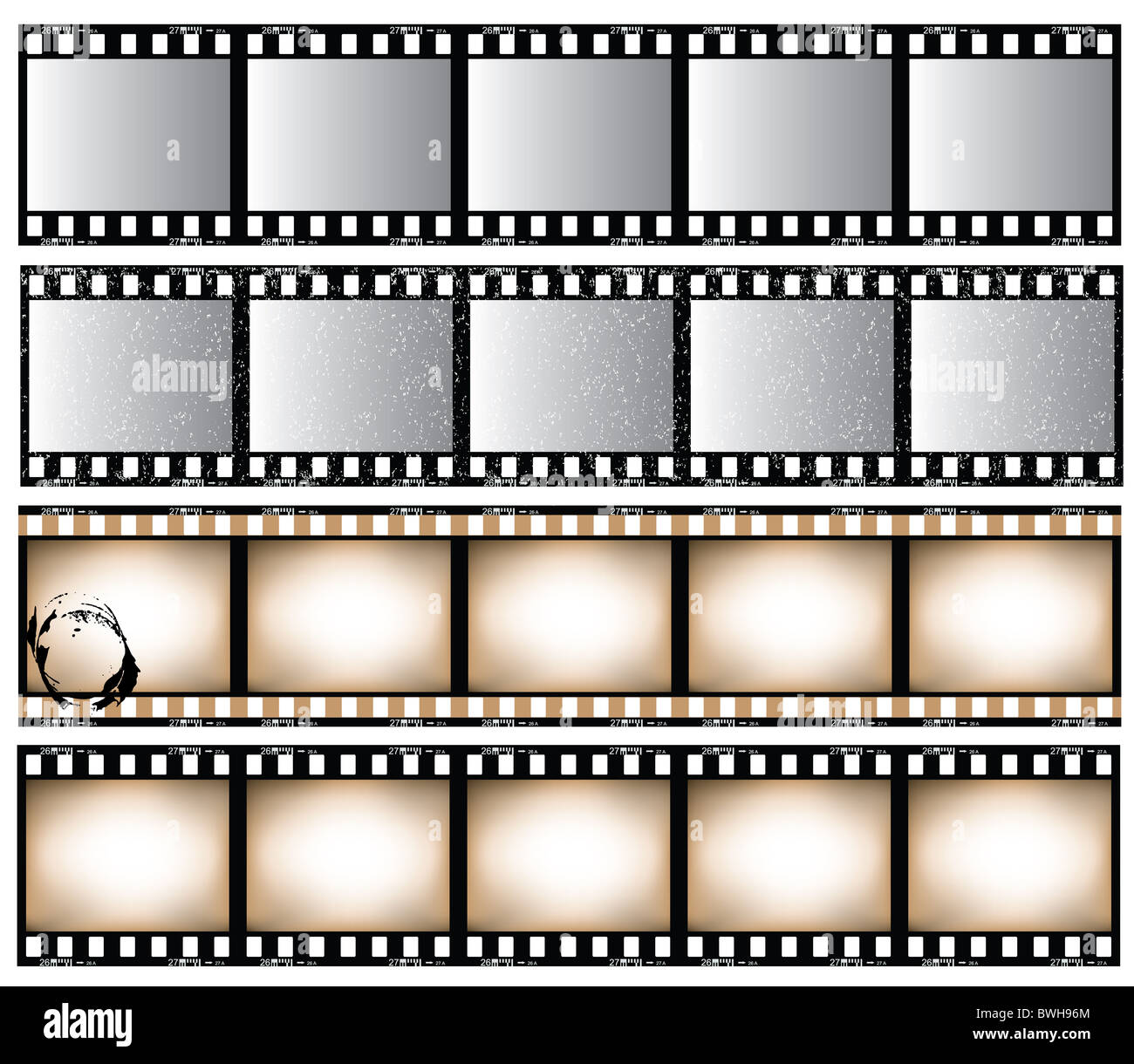 Film strip set Stock Photo - Alamy