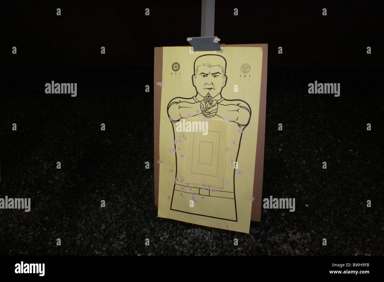 Gun range practice for law enforcement with this target Stock Photo - Alamy