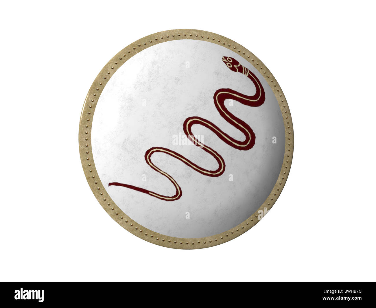 3D illustration of ancient Greek shield Stock Photo - Alamy